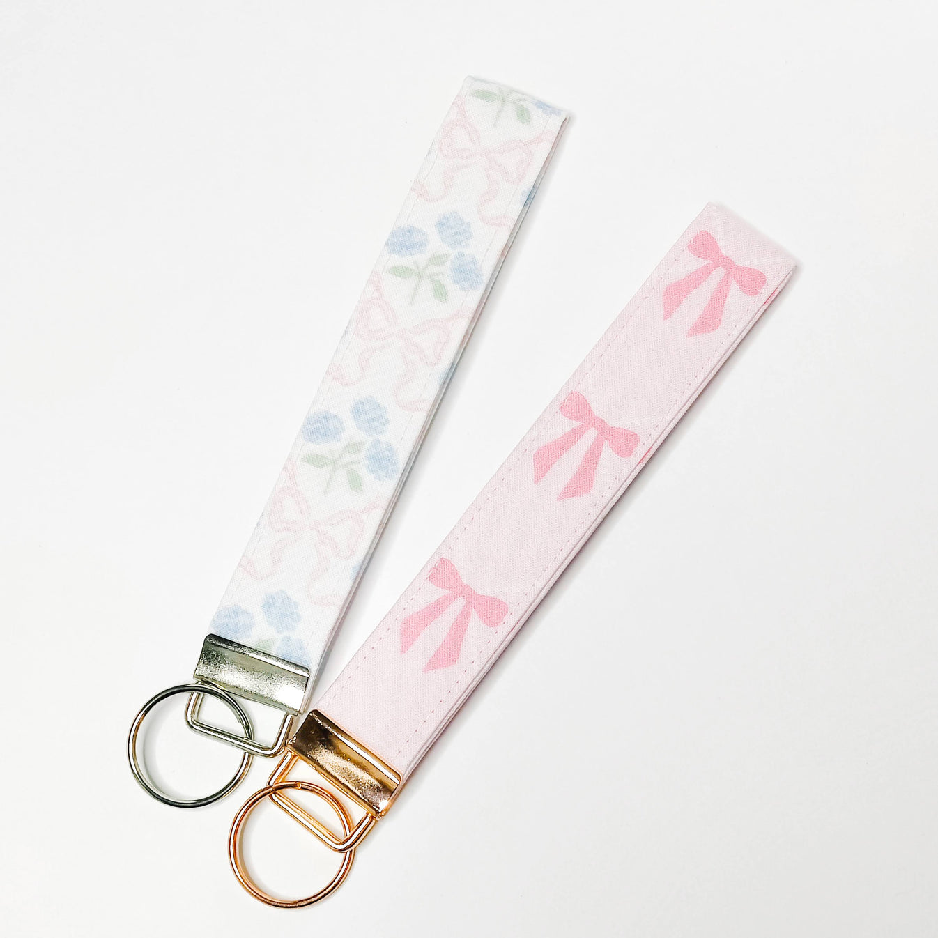 Hydrangeas and Bows Keychain Wristlet – Addison Charles Design